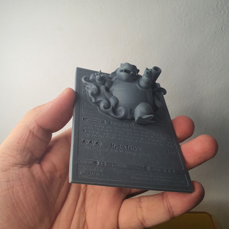 Blastoise 3D / 4D Card Custom 3D Printing File Pokemon - Etsy