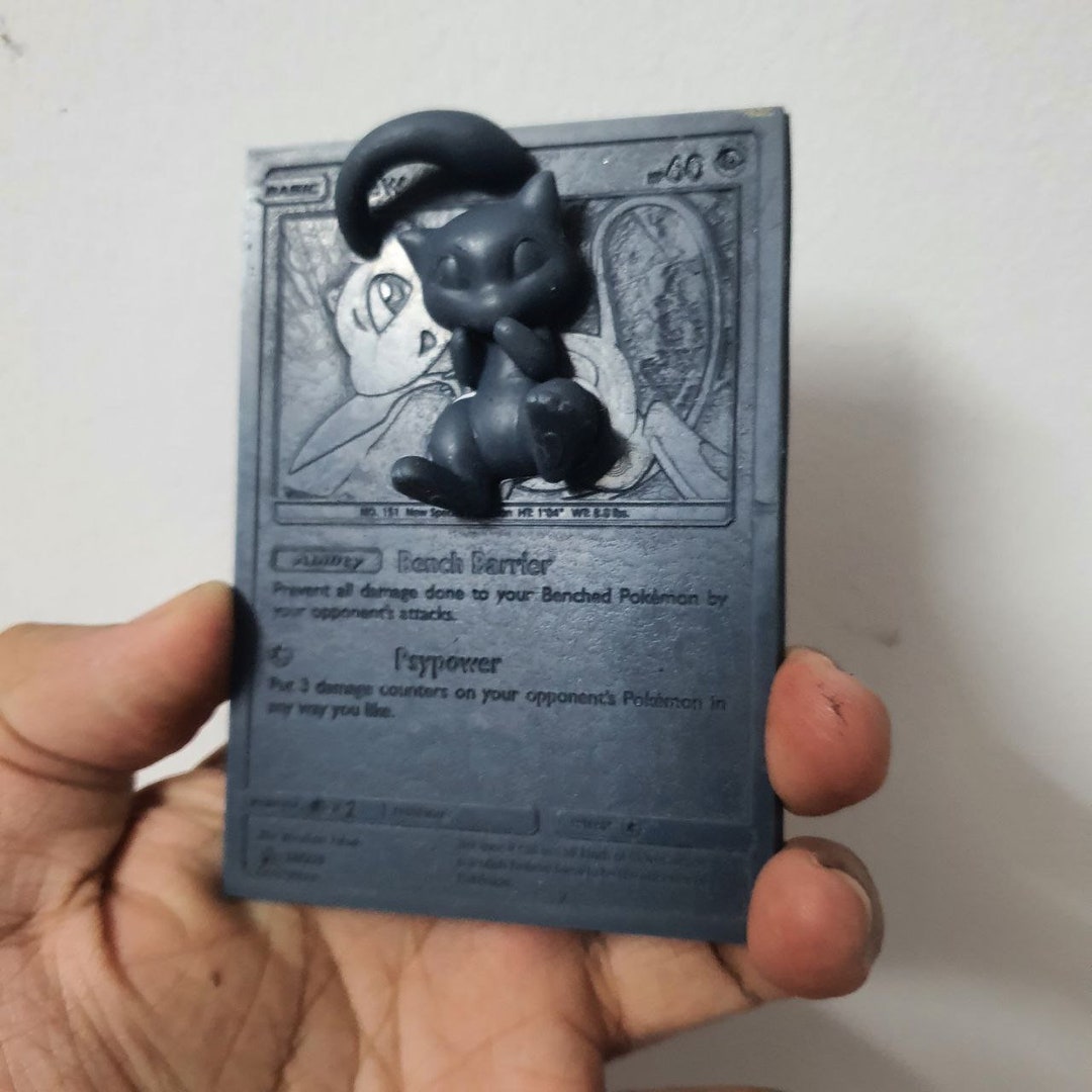 Mew - 3D / 4D Card - Custom 3D Printing File - Pokemon - Etsy