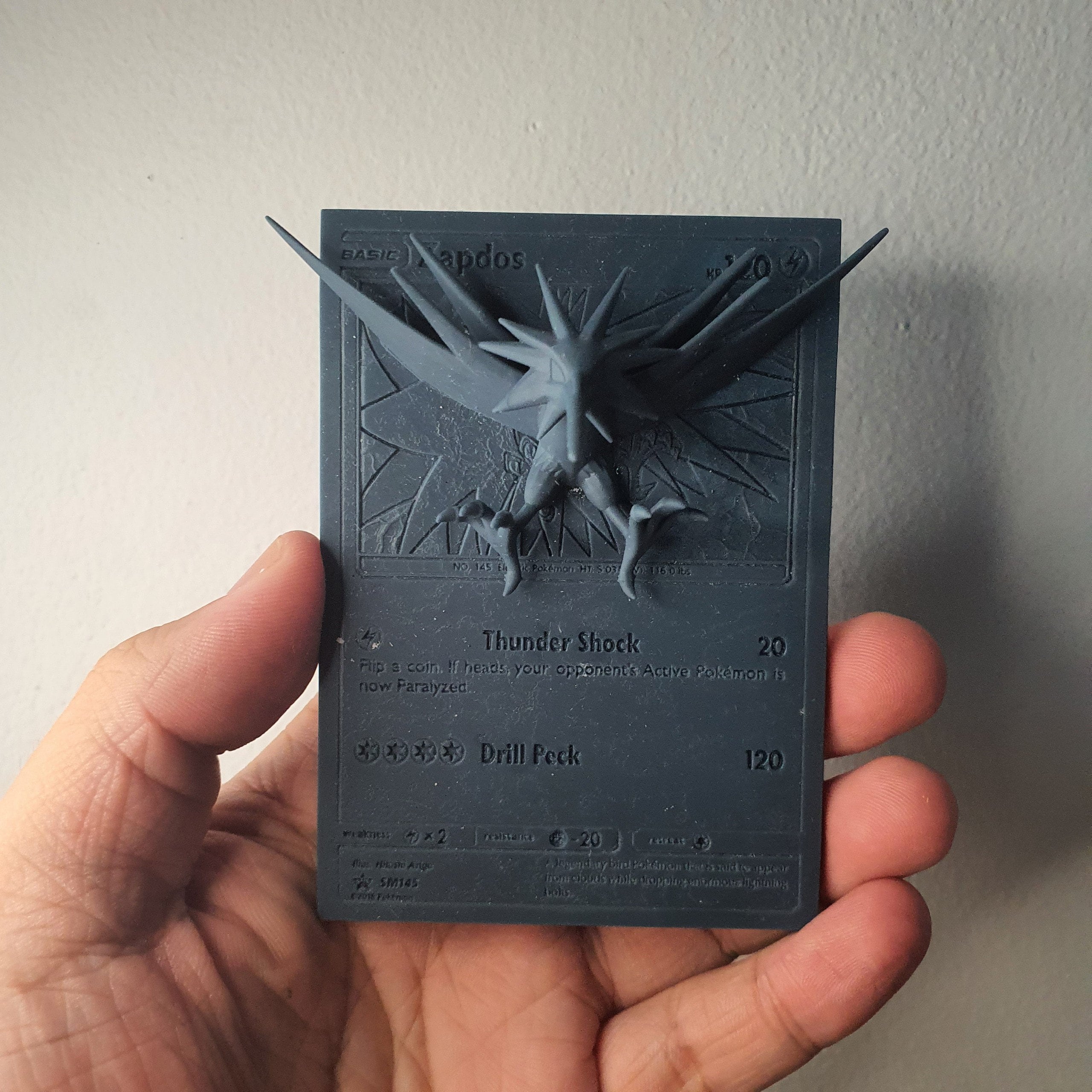 Zapdos - 3D / 4D Card - Custom 3D Printing File - Pokemon - Etsy