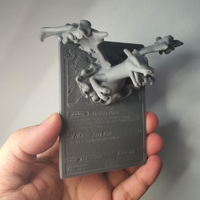 Charizard 3D / 4D Card - Custom 3D Printing File - Pokemon - Etsy