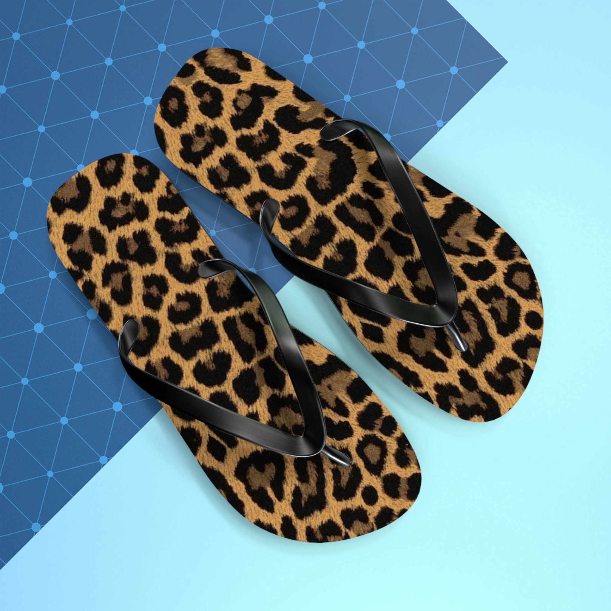 Flip Flops Leopard Print - Etsy