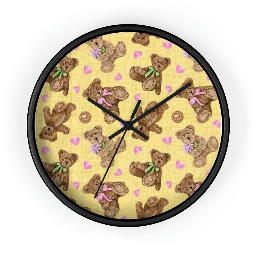 Wall Clock Teddy Bears - Etsy