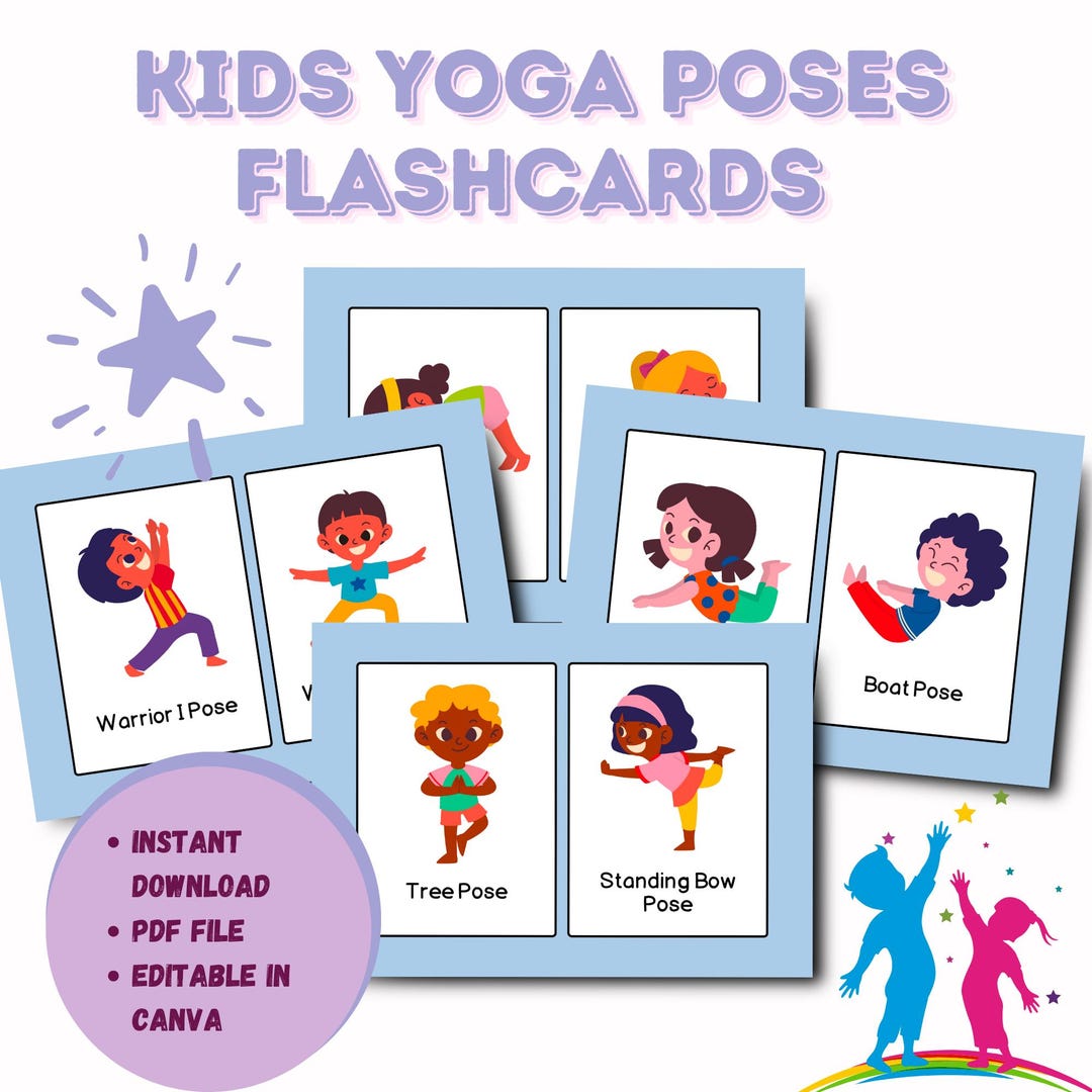 Kids Yoga Cards | Yoga Flashcards | Calm Down Activity | Kids Movement Activity | Yoga Poses ...