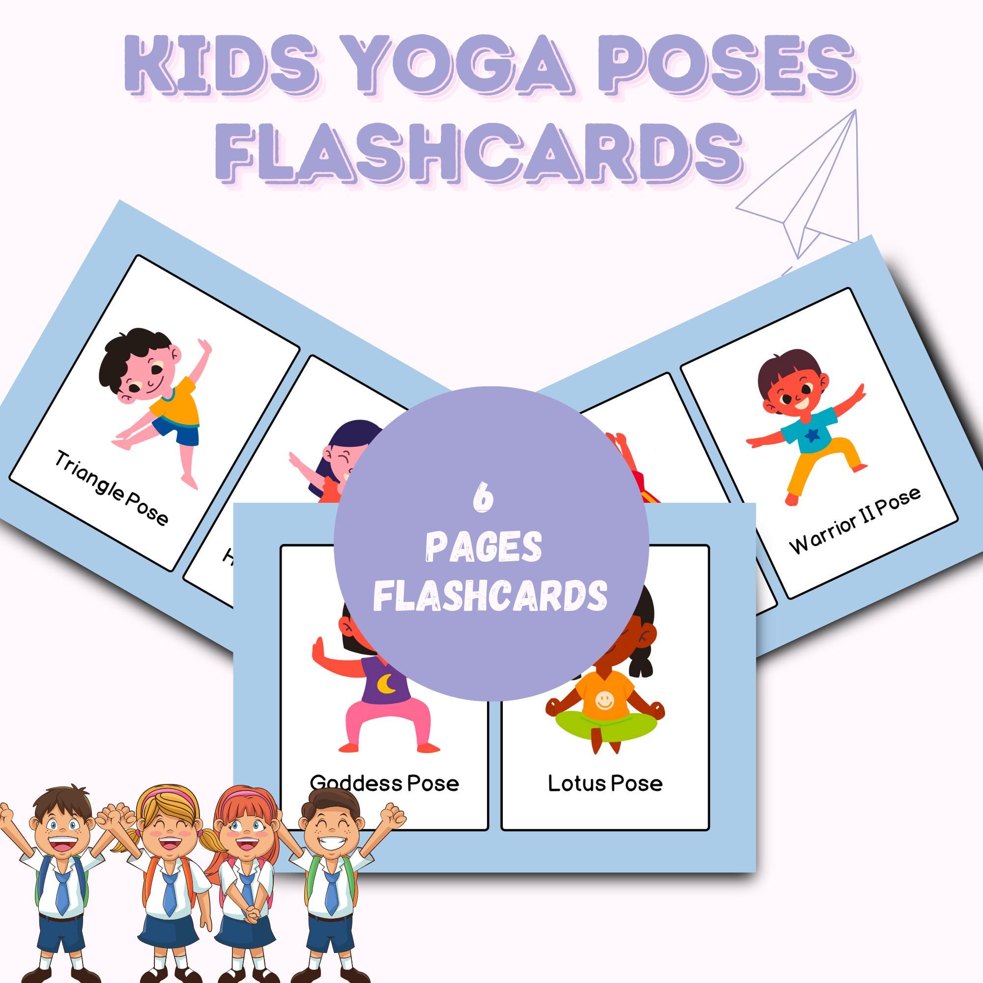 Kids Yoga Cards | Yoga Flashcards | Calm Down Activity | Kids Movement ...