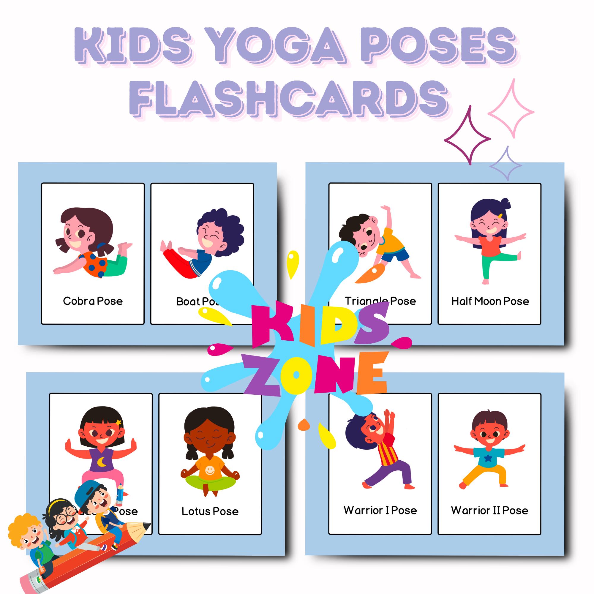 Kids Yoga Cards | Yoga Flashcards | Calm Down Activity | Kids Movement ...