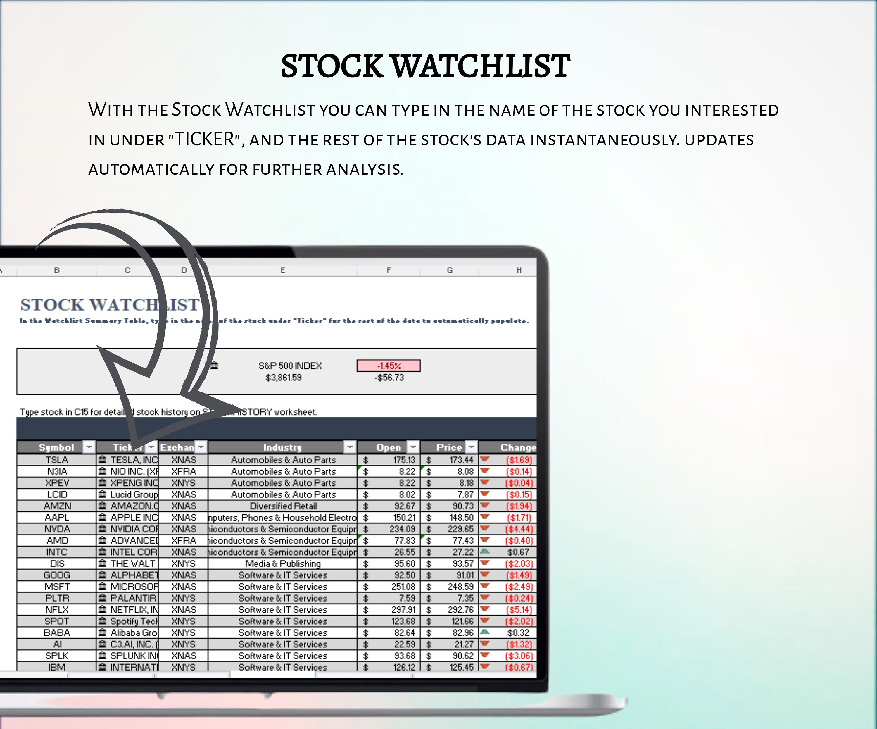 Investment Portfolio analysis Excel Spreadsheet stocks Etfs Mutual Investment Portfolio analysis Excel Spreadsheet stocks Etfs Mutual