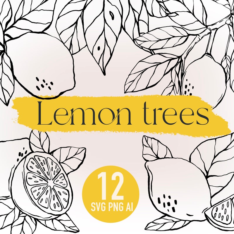 Lemon Svg - Etsy