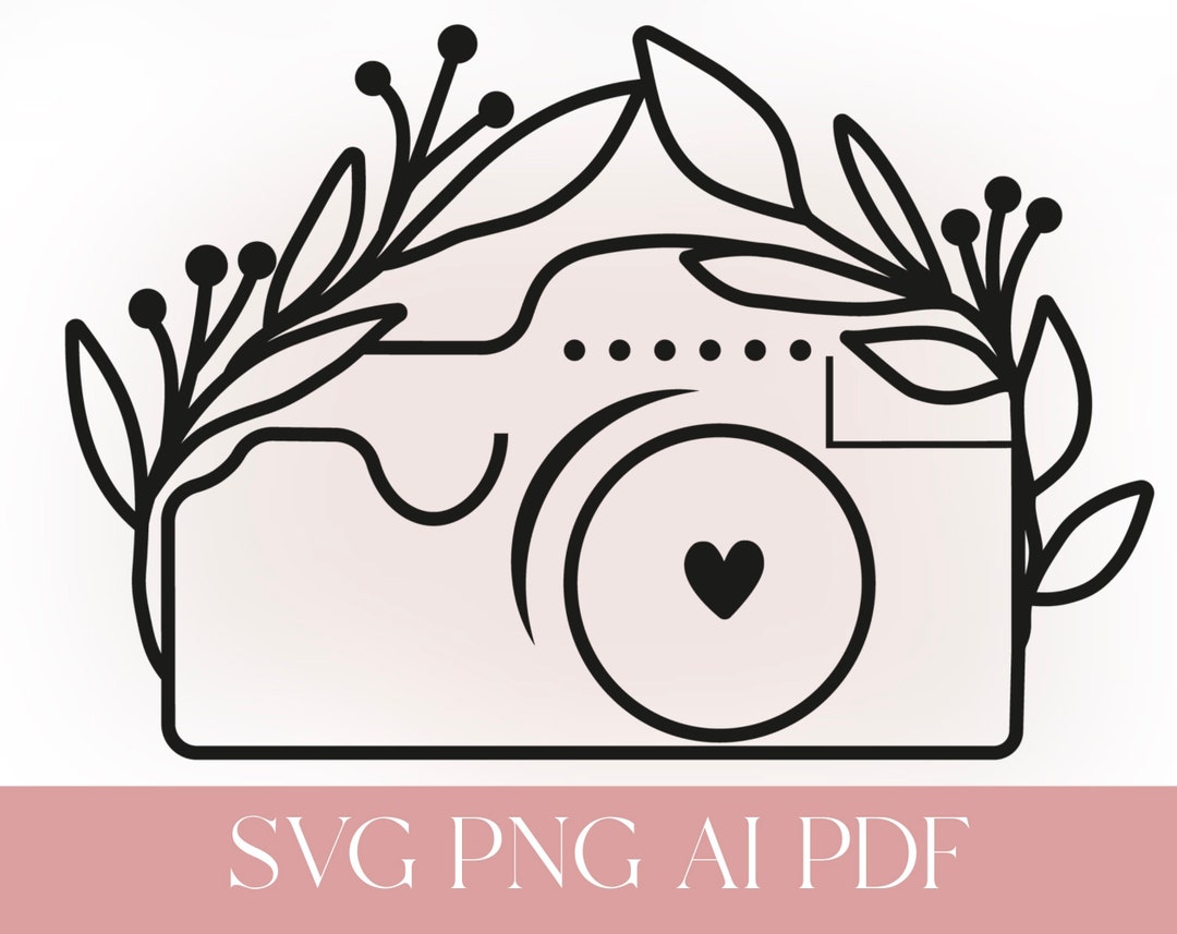 Camera Clipart SVG PNG, Video Camera Clipart, Photographer Premade Logo ...