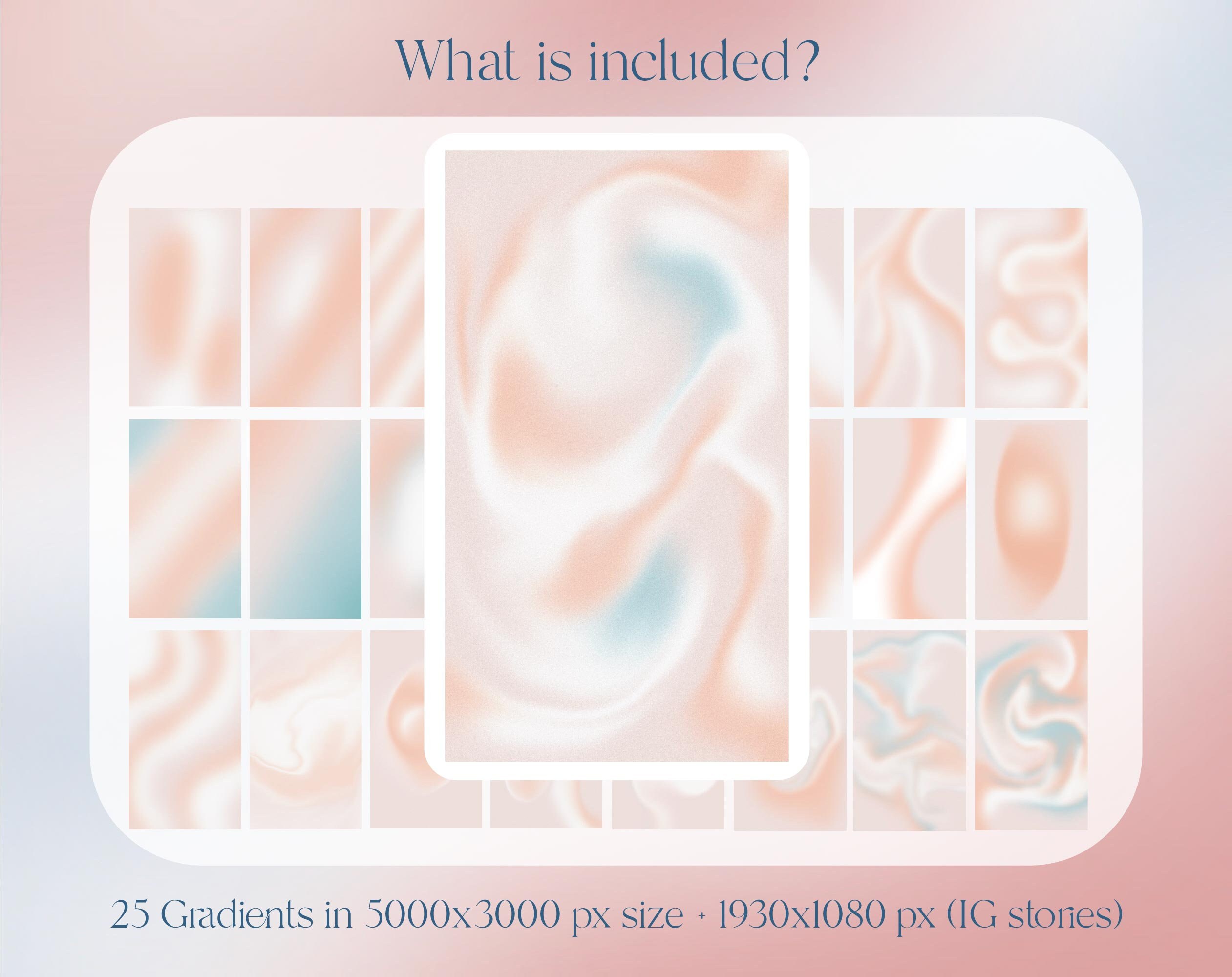 Pastel Gradient Clipart Instagram Gradient Grainy Background Canva Modern Clipart Digital ...