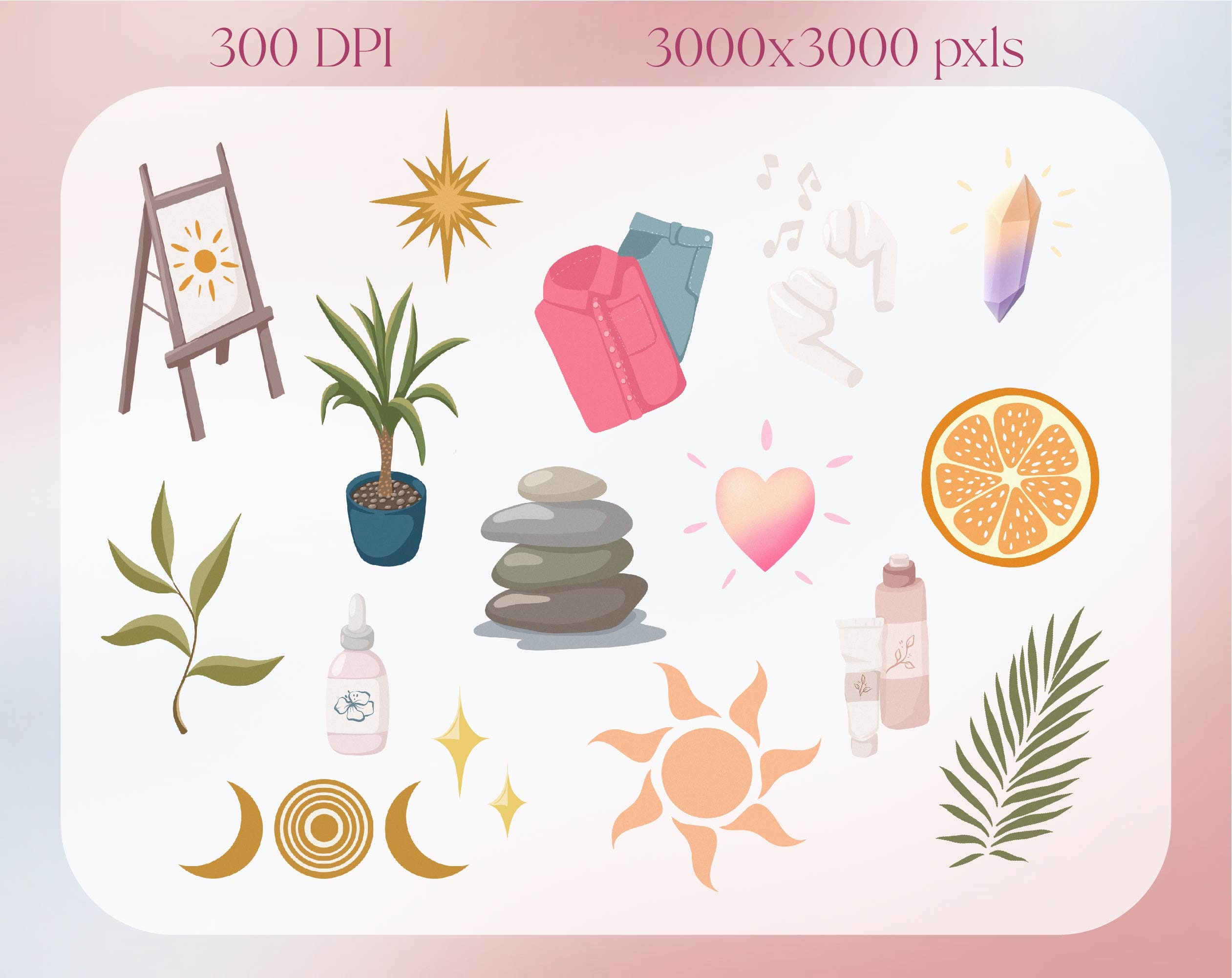 Selfcare Digital Stickers Self Care Clipart PNG Wellness Clipart Self ...