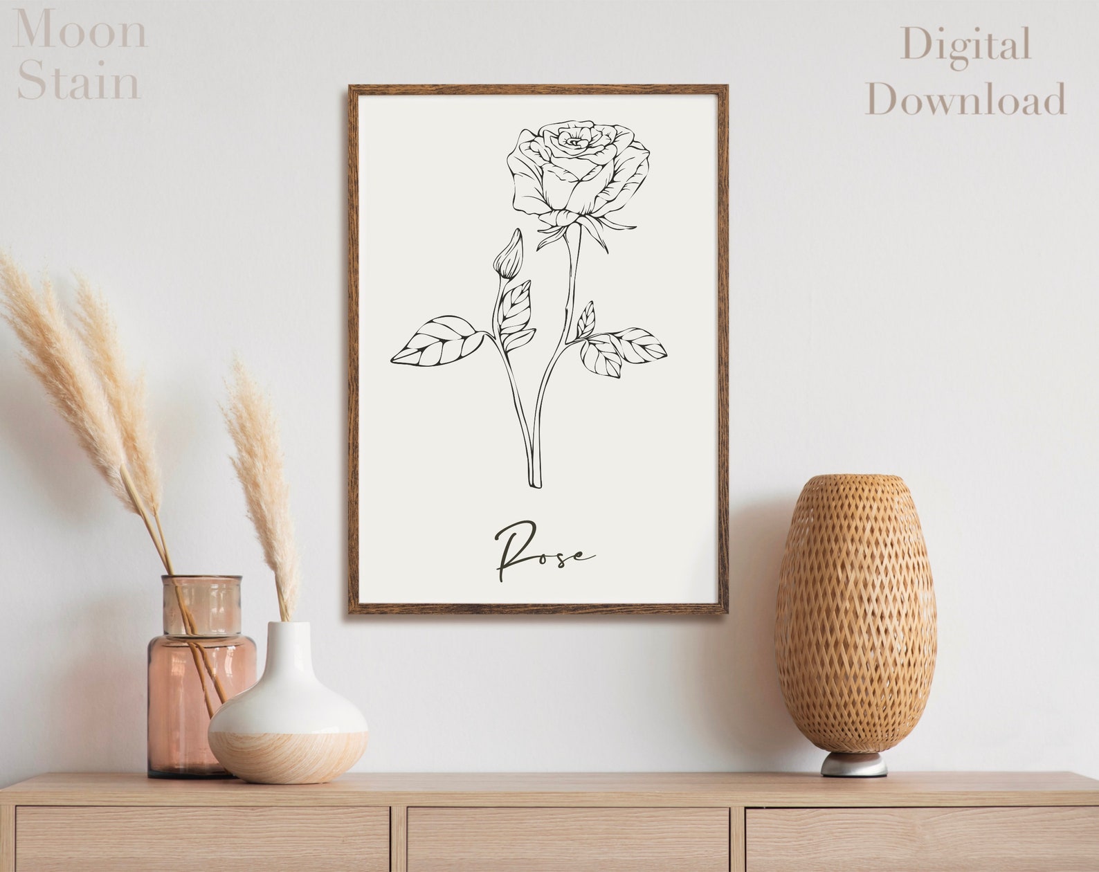 June Birth Flower SVG, Birth Flower Tattoo, Bouquet SVG - Etsy