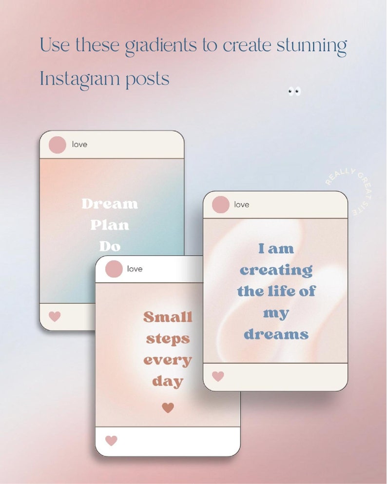 Pastel Gradient Clipart Instagram Gradient Grainy Background Canva ...
