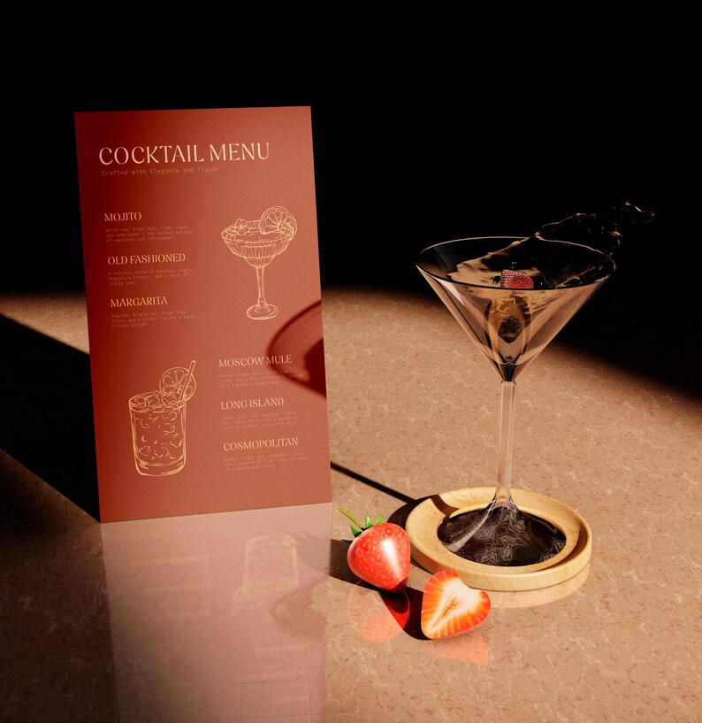 Procreate Elegant Cocktail Illustrations | Procreate Brushes for ...