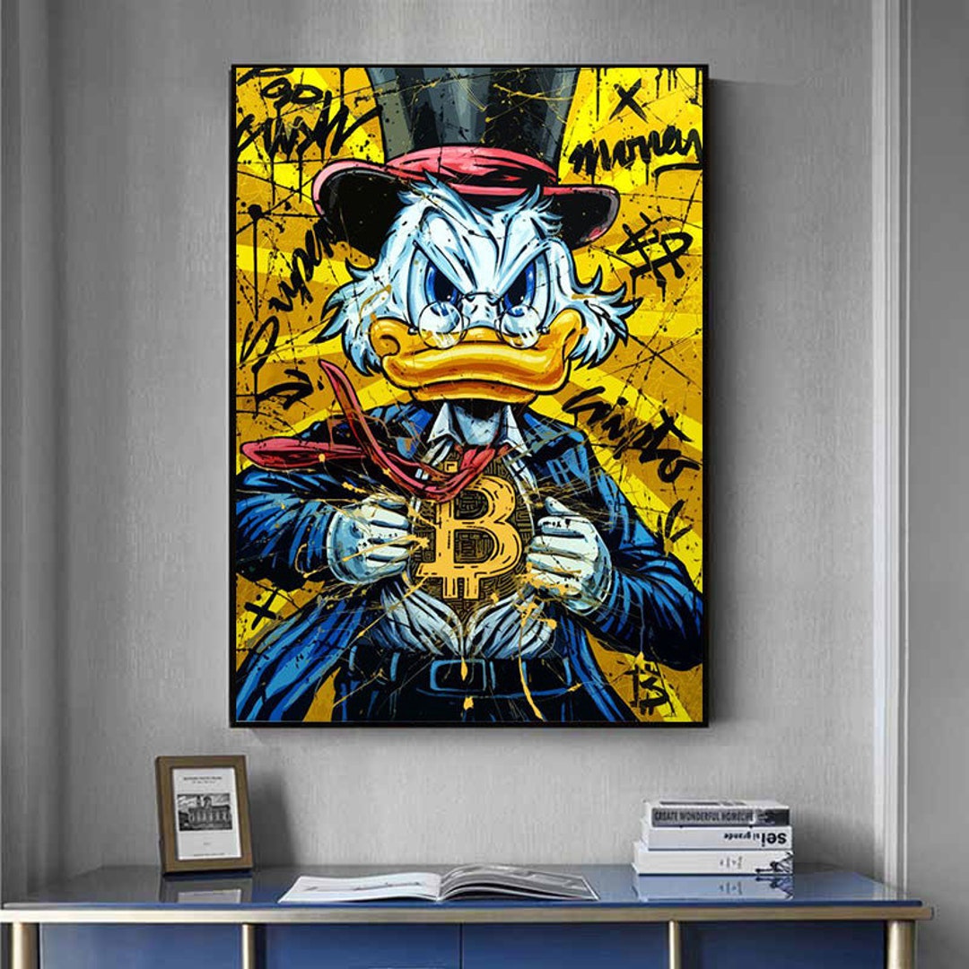 Bitcoin Wall Art Duck - Etsy