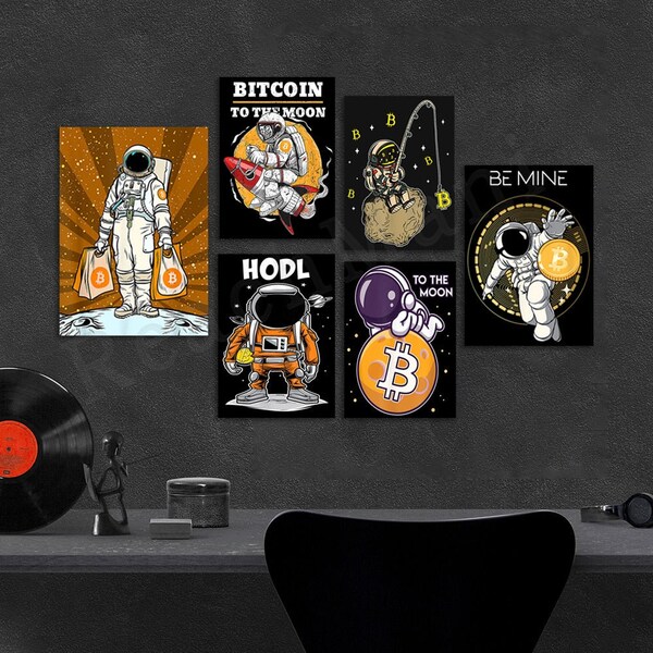 Bitcoin Wall Art - Etsy