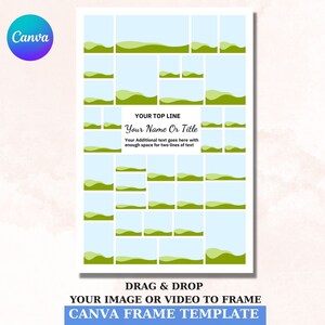 24x36 Photo Collage, Poster Collage Template for 36 Photos, Poster Size ...