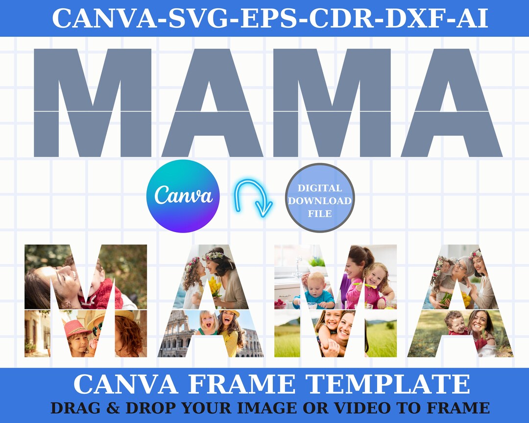Mama Photo Collage | Mother's Day Photo Collage | Custom Photo Collage ...