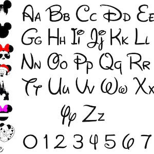 Mouse Alphabet Font SVG, Mouse Letters Font, Mouse TTF, Customize Gift ...