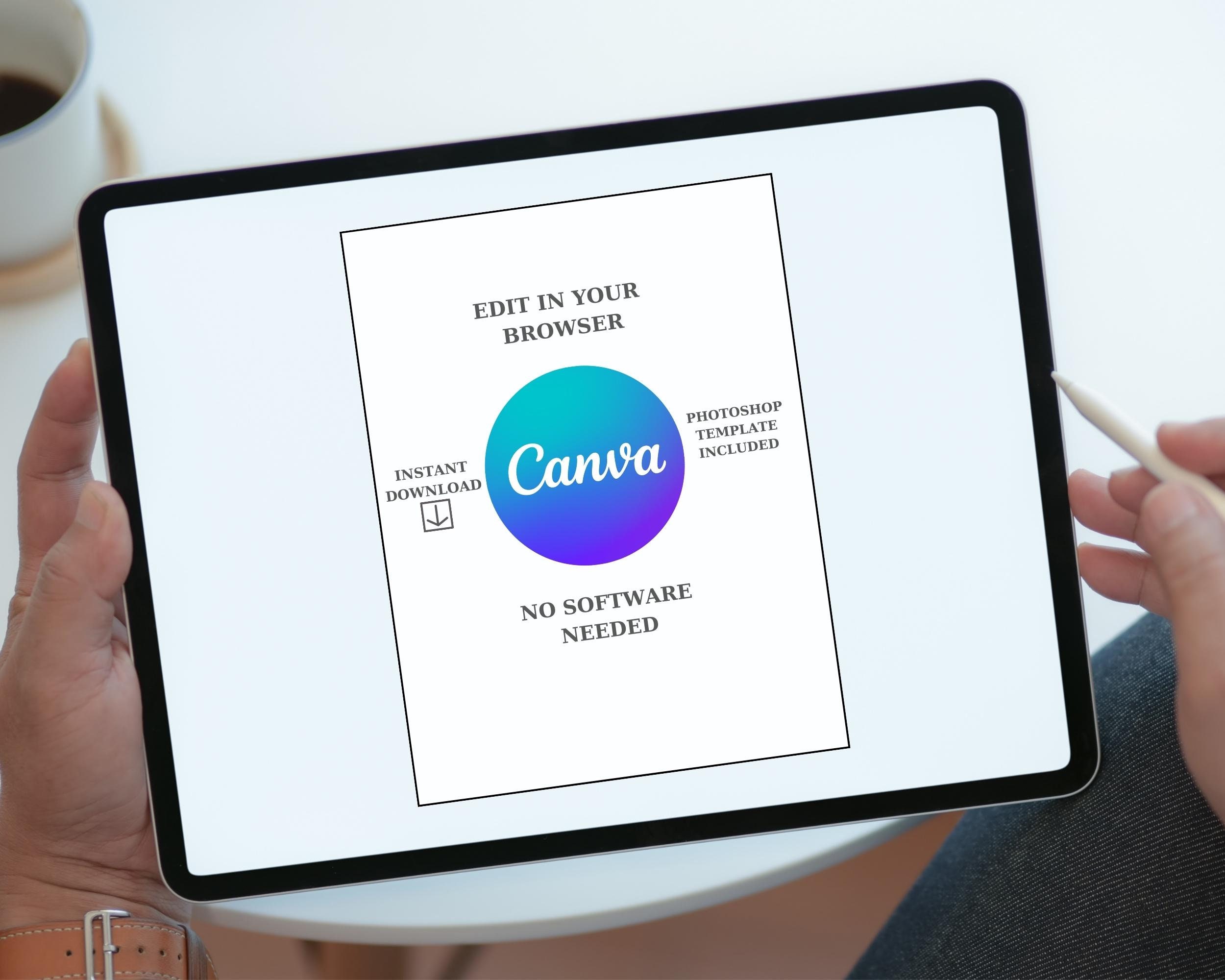 Split Half Letters Alphabet Font Blank Transparent Canva Frame Template ...