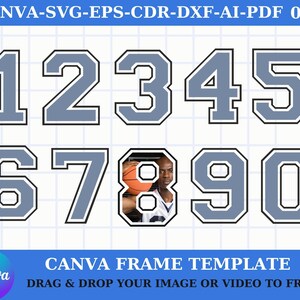 Editable Birthday and Anniversary Digits Canva Photo Collage Template ...