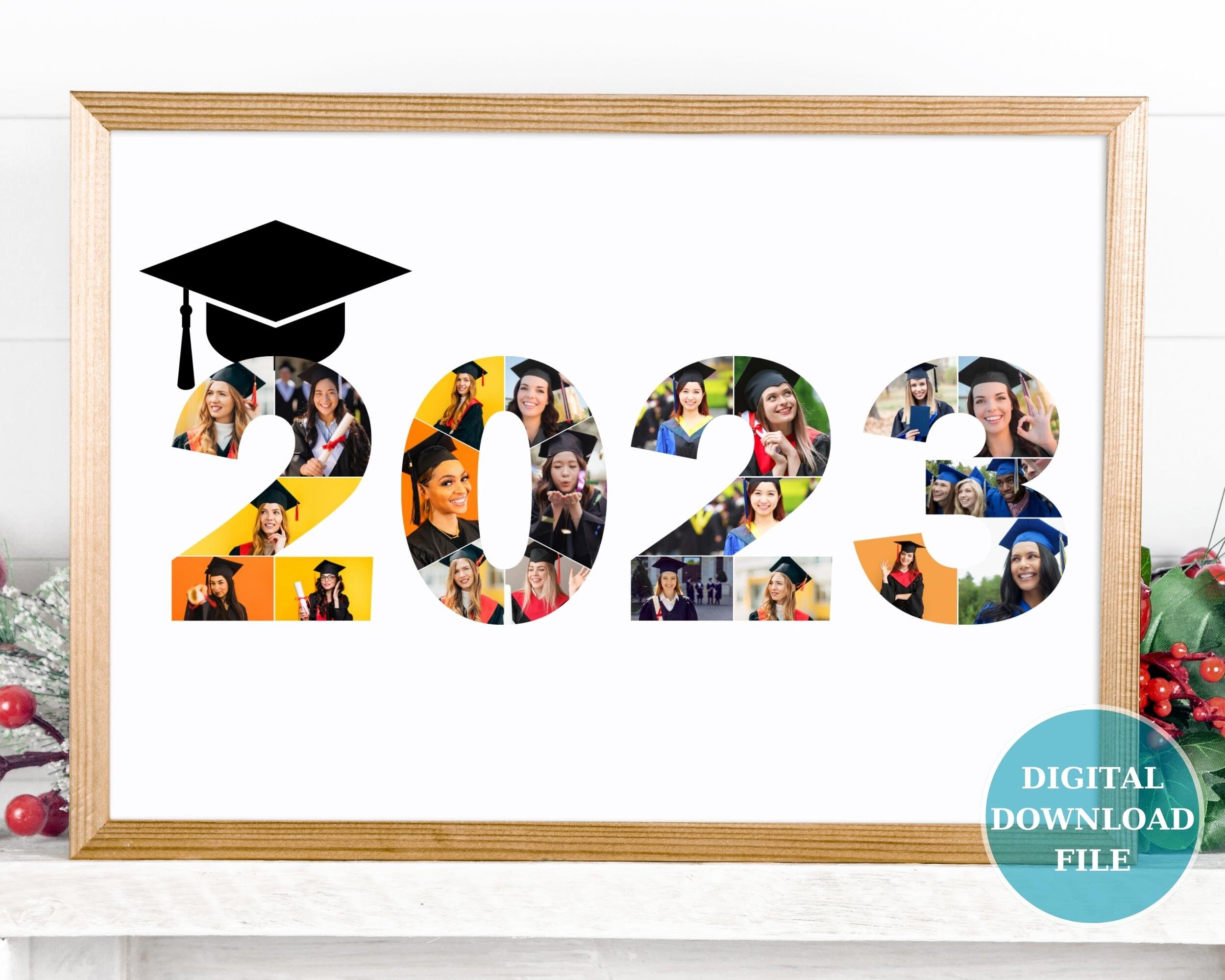 2023 Graduation Photo Collage Template Personalized Class of 2023 ...