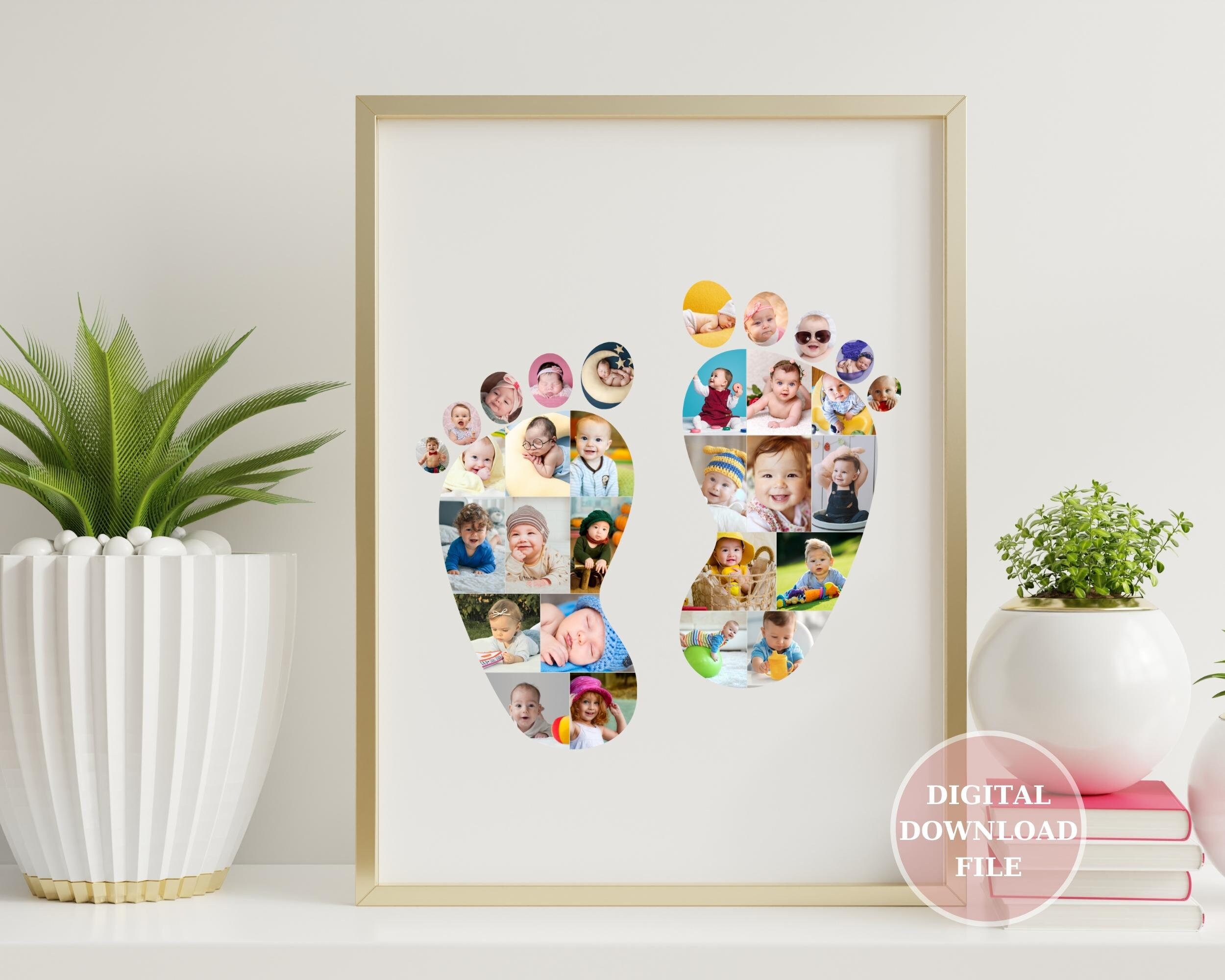 Baby Footprint Photo Collage 30 Photo , Baby Feet Photo Collage, Baby ...