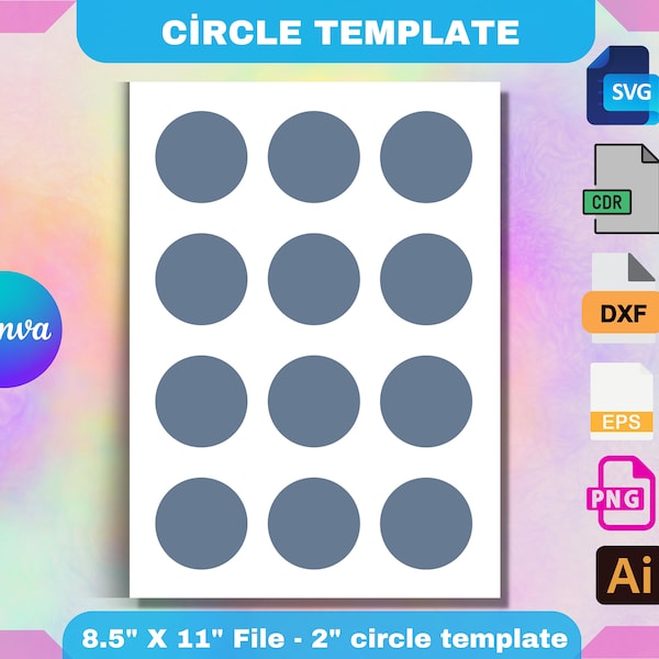 Circle Labels - Etsy