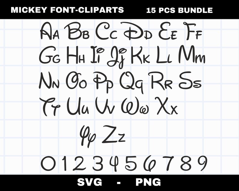 Mouse Alphabet Font SVG, Mouse Letters Font, Mouse TTF, Customize Gift ...