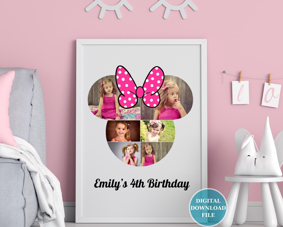 Minnie Mouse 6-piece Photo Collage Adorable and Unique Gift - Etsy