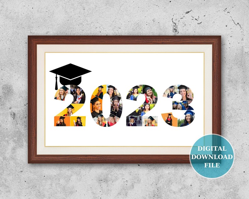 2023 Graduation Photo Collage Template Personalized Class of 2023 ...