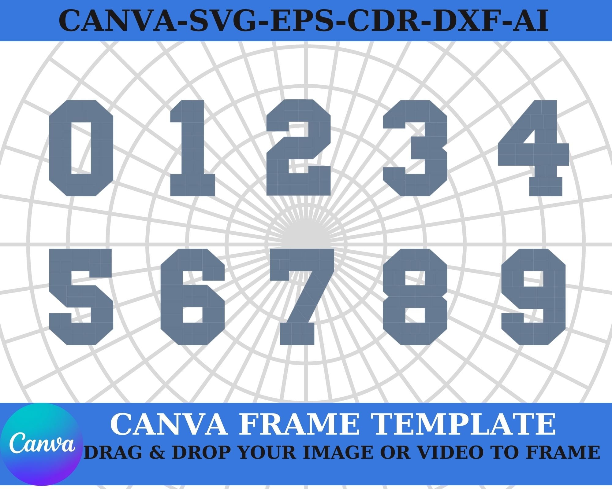 Editable Number Collage Design on Canva – Customizable Photo Template ...