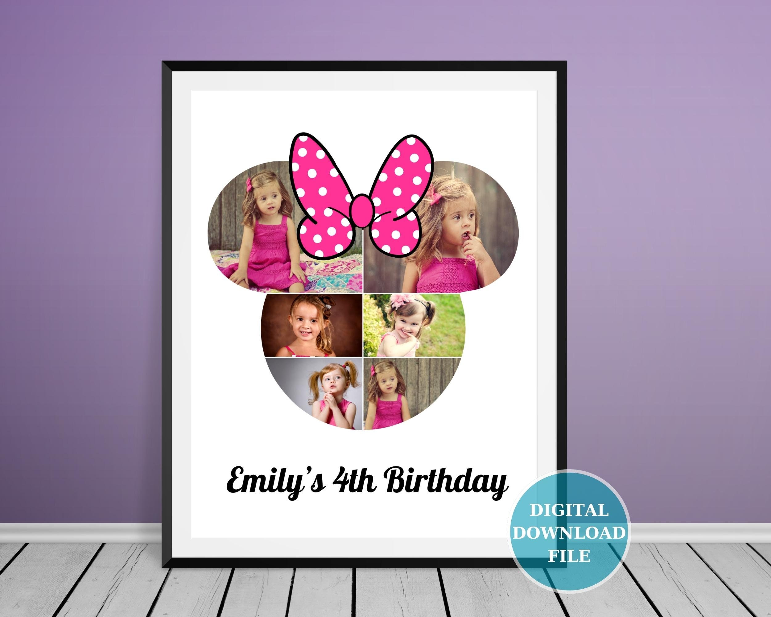 Minnie Mouse 6-piece Photo Collage - Adorable and Unique Gift - Etsy