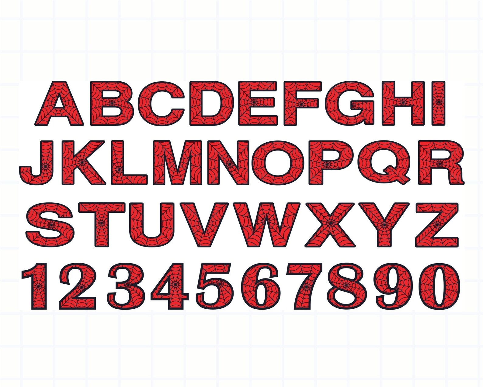 Spider Font PNG, Spider Alphabet PNG, Spider Font, Spider Web Font ...