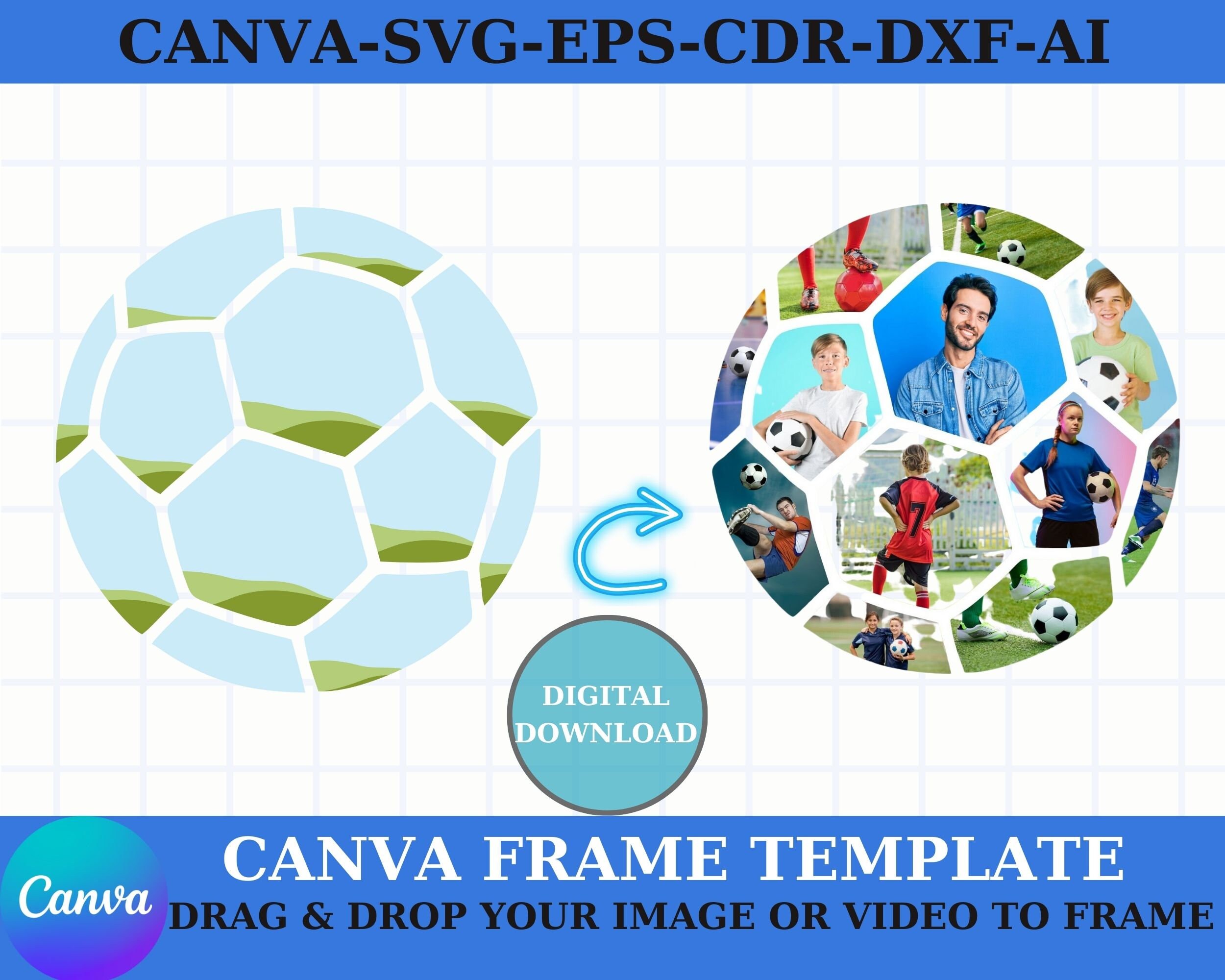 Football Photo Collage Canva Soccer Photo Collage Template Design Photo ...