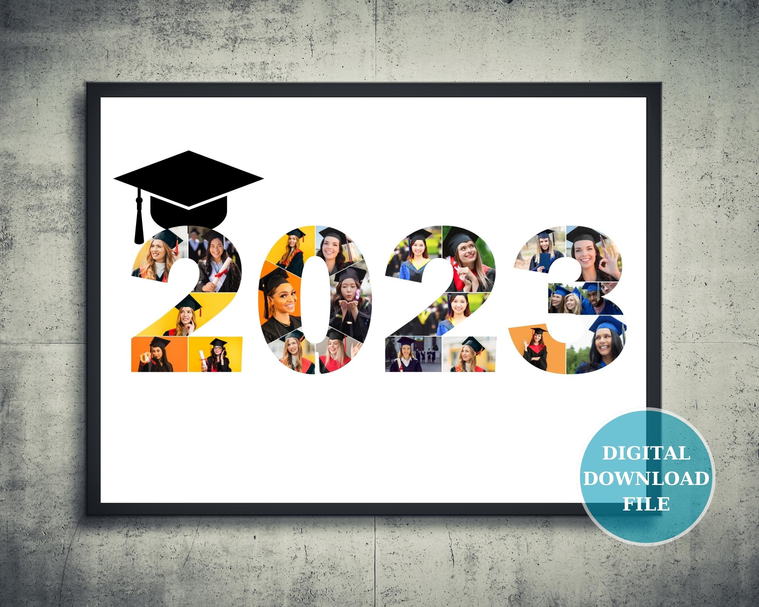 2023 Graduation Photo Collage Template Personalized Class of 2023 ...