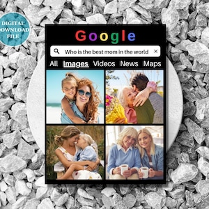 Editable Google Photo Collage Template | Digital Print | Mother's Day ...