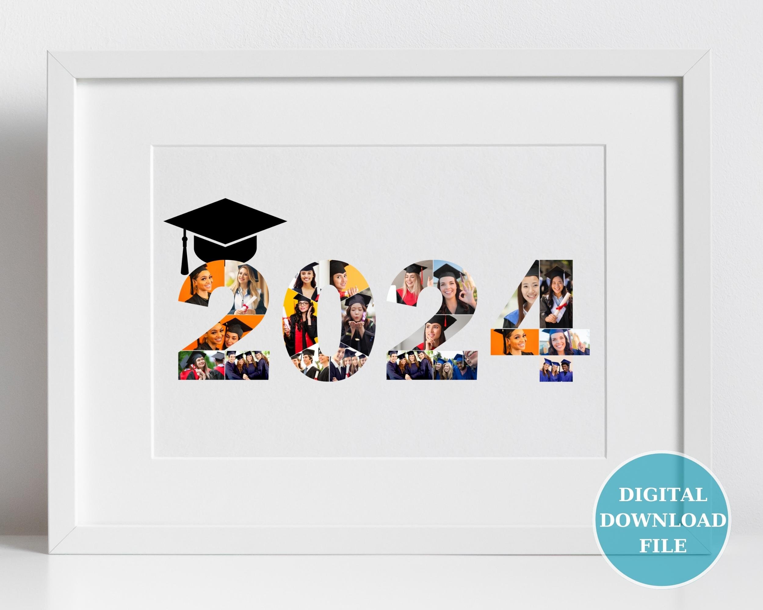 2024 Graduation Photo Collage Template Personalized Class of 2024 ...