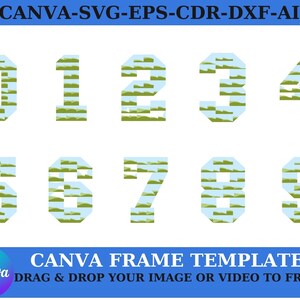 Editable Number Collage Design on Canva – Customizable Photo Template ...