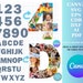 Split Half Letters Alphabet Font Blank Transparent Canva Frame Template ...