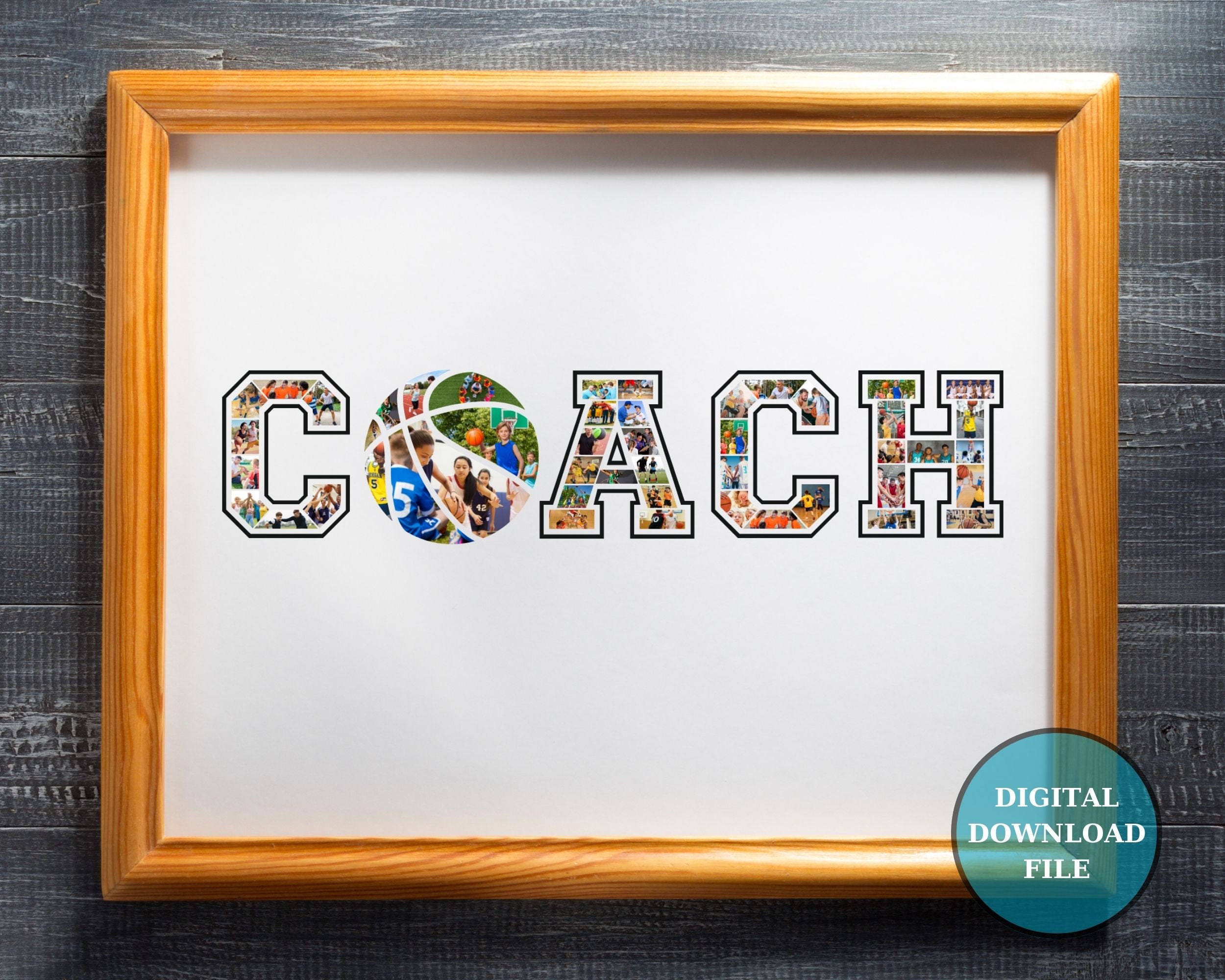 Coach Collage Frame Custom Gift for Coach Collage Gift for - Etsy