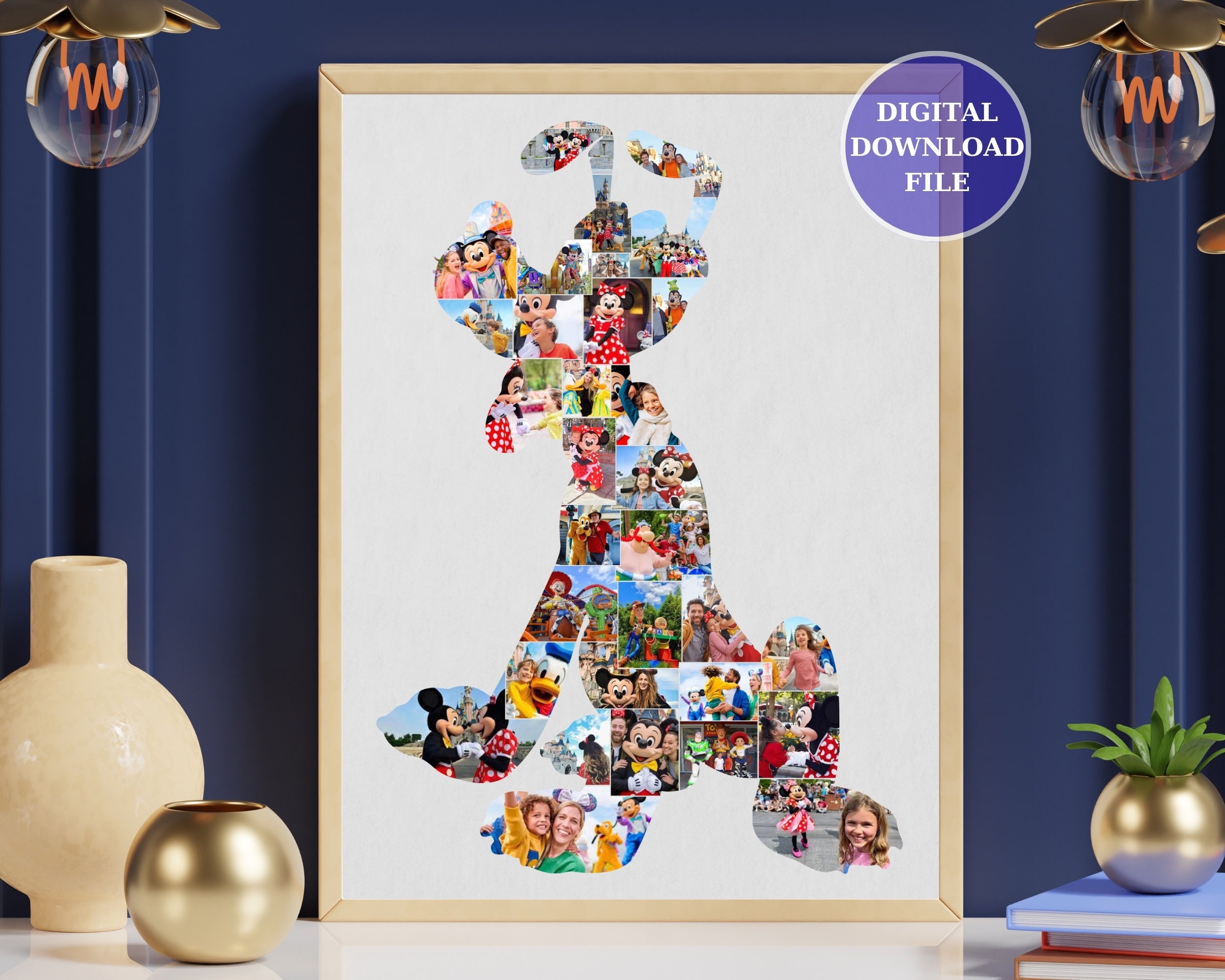 Mickey's Trusted Friend Pluto Photo Collage: Capturing 32 Unique ...