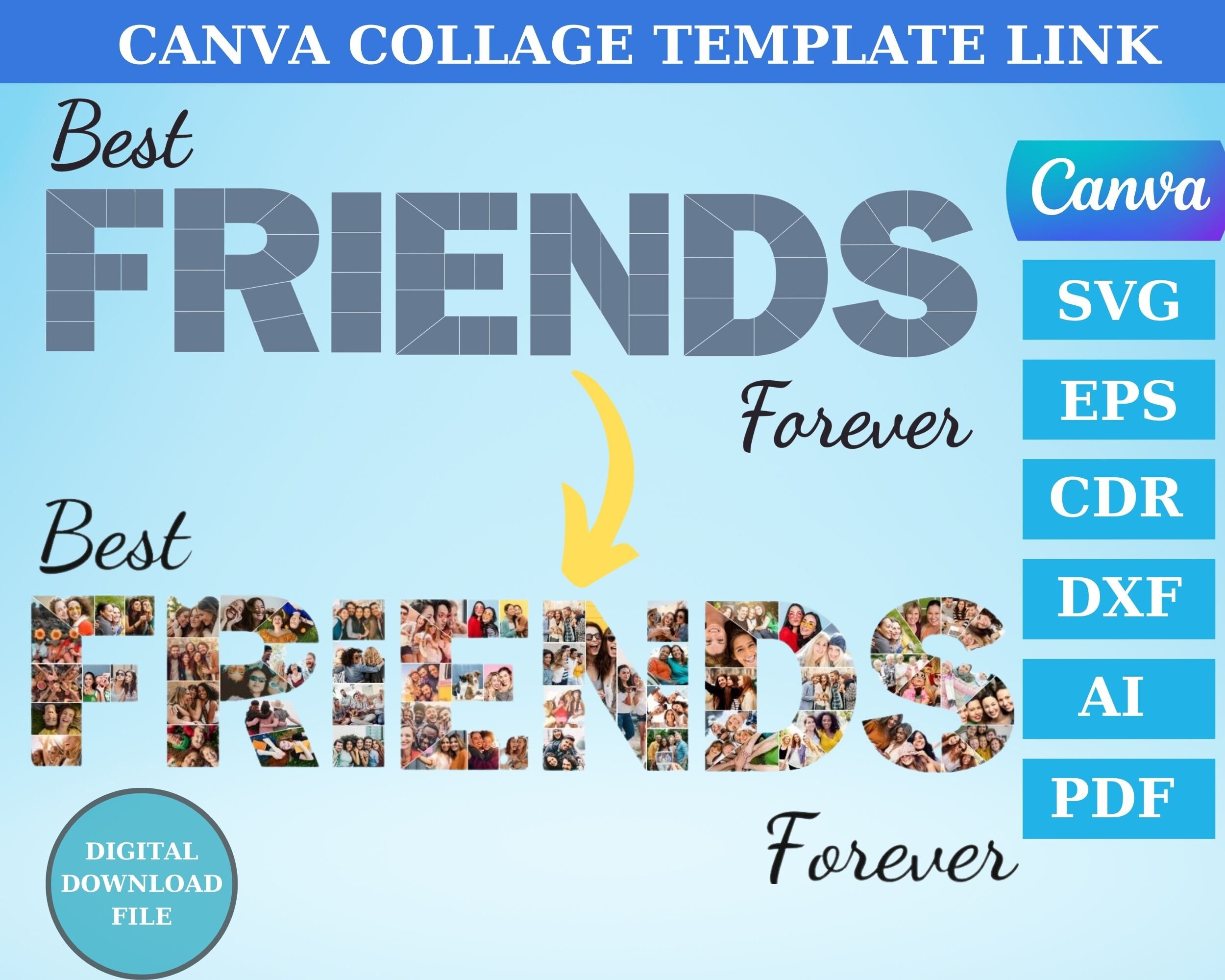 Friends Photo Collage Gifts for Friends Custom Gift - Etsy