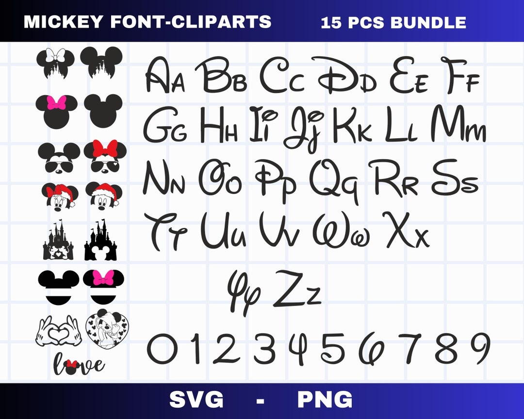 Mouse Alphabet Font SVG, Mouse Letters Font, Mouse TTF, Customize Gift ...