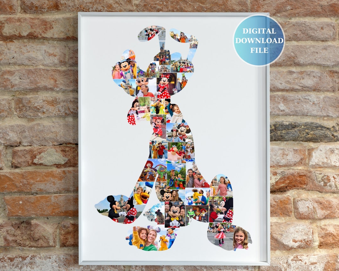Mickey's Trusted Friend Pluto Photo Collage: Capturing 32 Unique ...