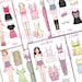 Printable Paper Doll Dress up Girls Korean Paper Doll Kpop Doll ...