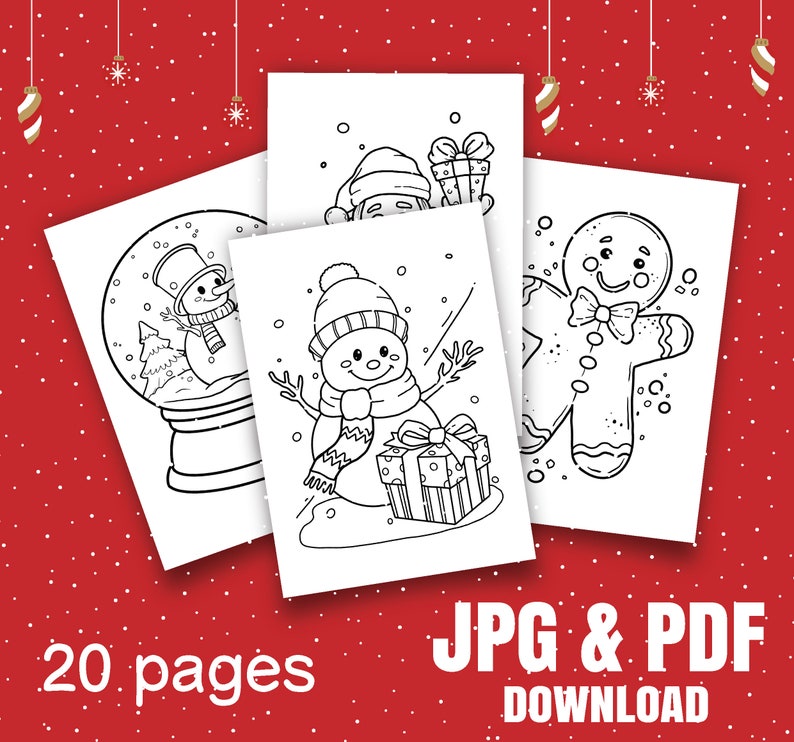 20 Christmas Coloring Pages | Activity Pages for Christmas | Coloring ...