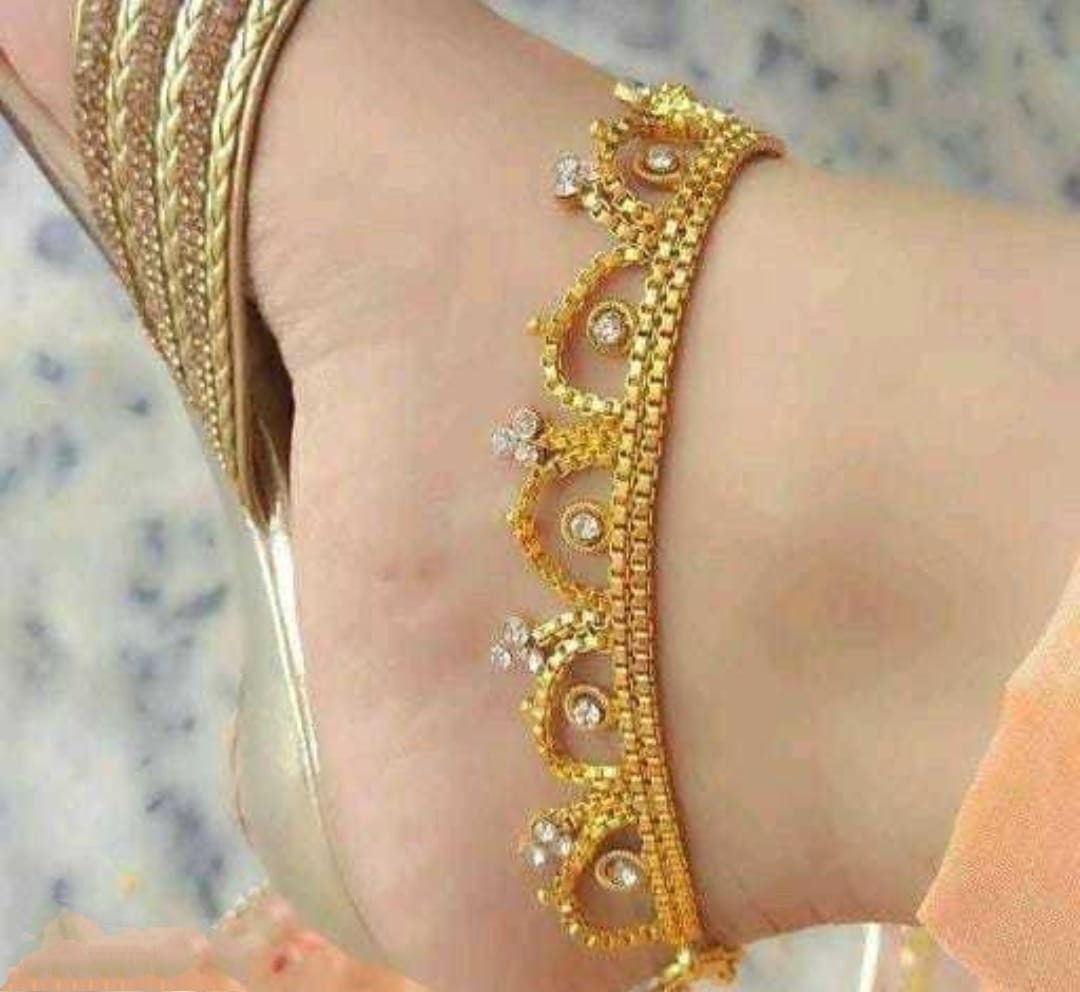 Traditional Gold Plated Payal Women Anklets/ Gold Plated Designer ...