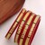 Traditional Bengali Gold Binding Bangles, Shakha Pola Bangles, Red ...