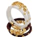 Bengali Gold Binding Bangles, Shakha Pola Bangles, Mehroon White Copper ...