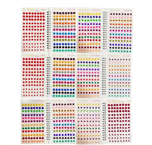 960 Velvet Bindis With Lots of Colours and Sizes, Bindi Look, Kum Kum ...